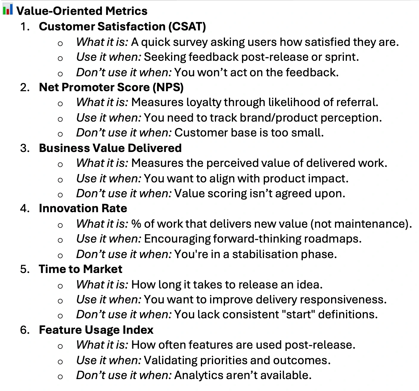 Agile Metrics